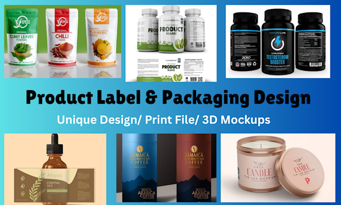 Do brand product label design, packaging design, supplement label and ...