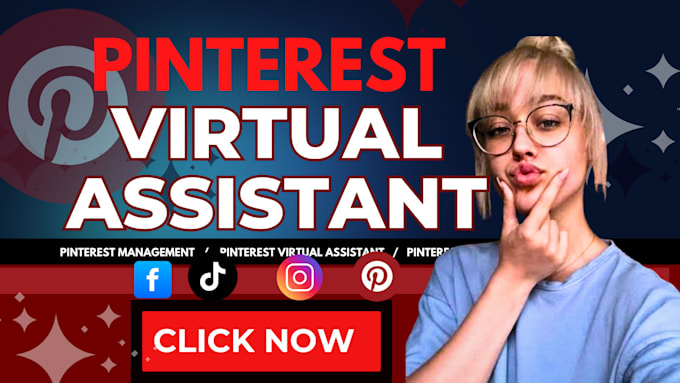 Be your pinterest marketting virtual assistant social media manager ...