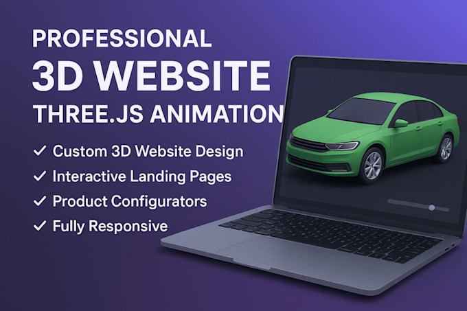 Professional 3d website and three js animation by Dav_apper22 | Fiverr