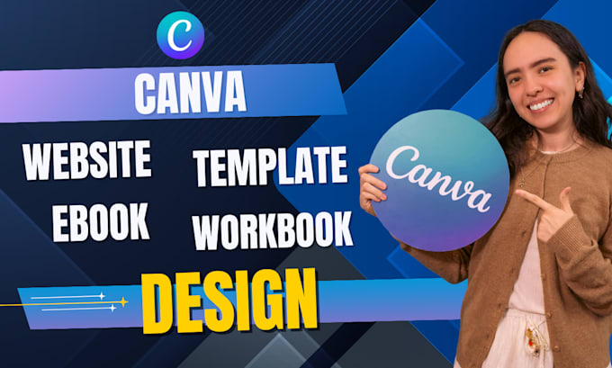 Canva website design, canva workbook design, canva ebook design, canva ...