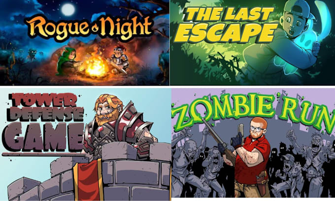 Do steam capsule art game banners logo game character poster marketing ...