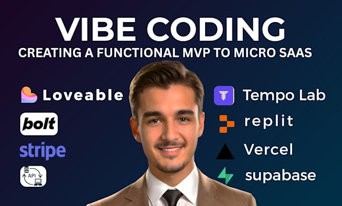 Vibe code, fix, or deploy lovable, bolt, replit website, mvp, supabase, stripe by Shahbaz_wp_dev ...