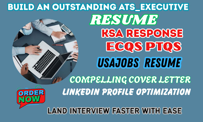 Build an outstanding executive resume, ksa, ecqs, ptqs for usajobs by ...