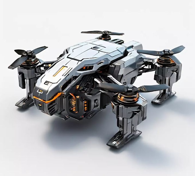 Create 3d spaceship,aircraft,drone,vtol,fpv,uav, manned, fighter jet ...