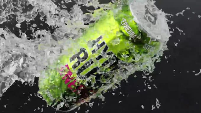 Create a 3d water simulation, liquid simulation, beverage animation for ...