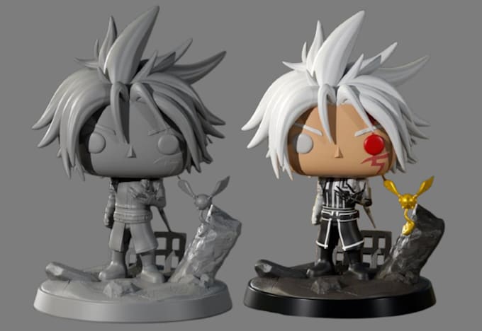 Design 3d custom funko pop 3d character modeling 3d sculpting for 3d ...
