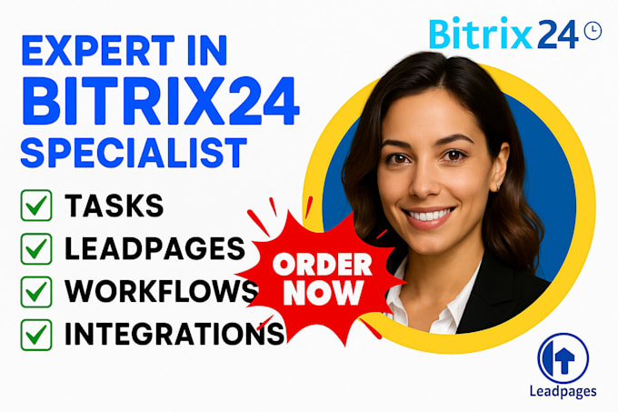 Customize bitrix24 ,crm, tasks, workflows, leadpages, and integrations by Diego__juan | Fiverr