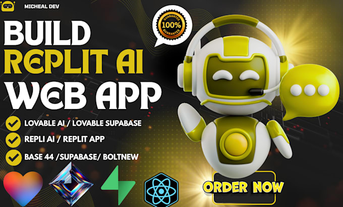 Build and fix replit app replit ai website lovabele ai lovable supabase base 44 by Micheal_bits ...