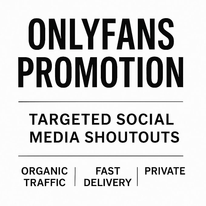 Promote your onlyfans page to real niche audience by Stephen_john10 | Fiverr