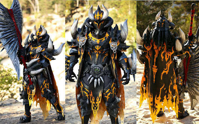 Custom fantasy cosplay armor stl file for 3d printing epic cosplay ...