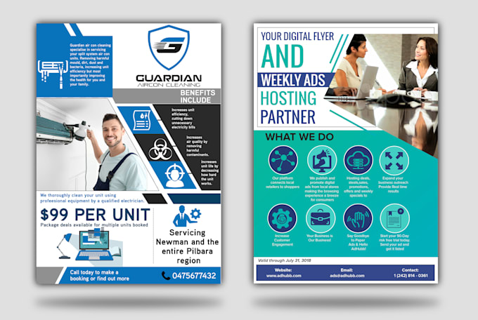 Design unique flyer, brochure and poster by Jenajenny | Fiverr