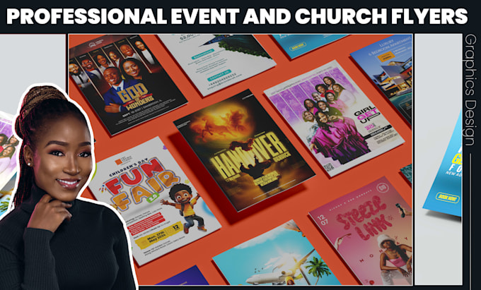 Design event poster, newsletter, brochure or church flyer by ...