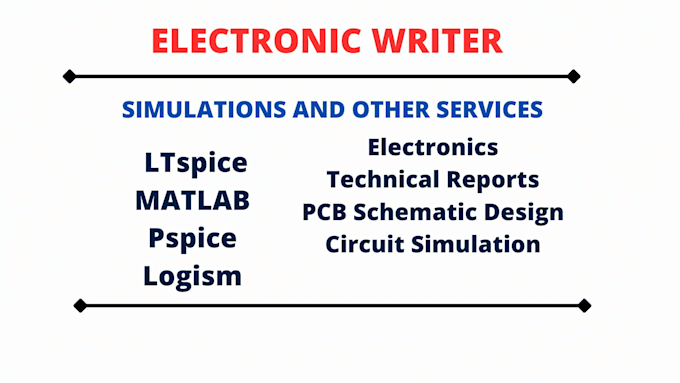 Design and simulate electronic circuits in ltspice, proteus, multisim ...