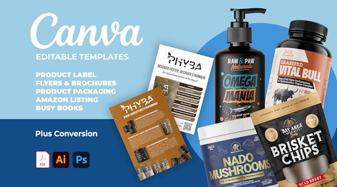 packaging design templates canva