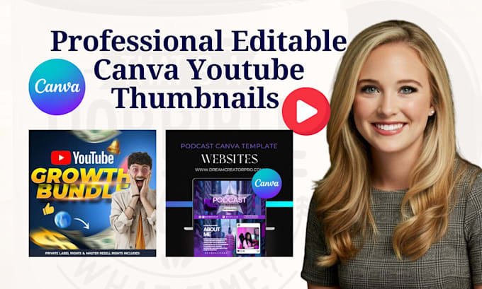 Create custom, editable youtube thumbnail templates for your brand by ...