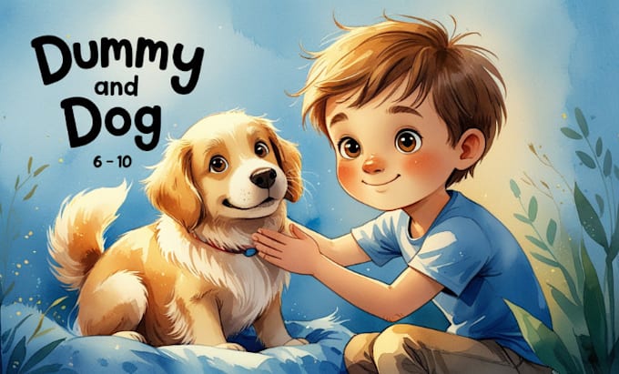 Draw watercolor children story book illustration, kids book, picture ...