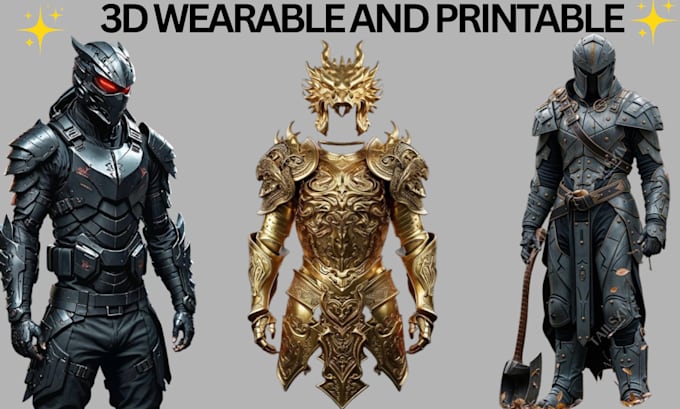 Cosplay 3d full body armor helmets and props for printing by Ojo ...