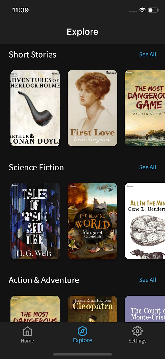 Create a professional flutter ebook reader app with modern ui design by Mandeepsinghraw | Fiverr