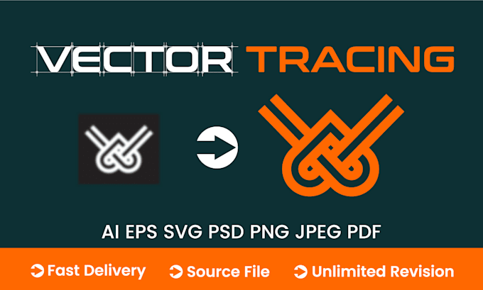 Do vector tracing , redraw, vectorize, recreate and convert image or logo by Hnmurad995 | Fiverr