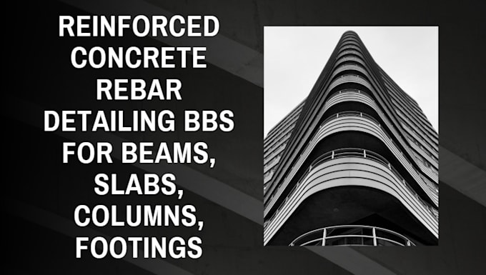 Reinforced concrete rebar detailing bbs for beams, slabs, columns ...