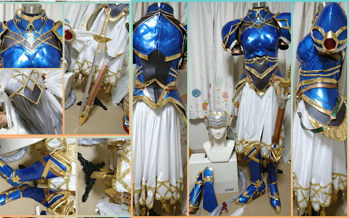 Design custom cosplay costume, 3d wearable armor, fabric outfits, and ...