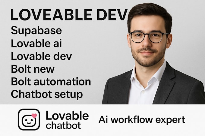 Build lovable ai website lovable dev bolt new ai web app website ai supabase by Israel_mark0 ...