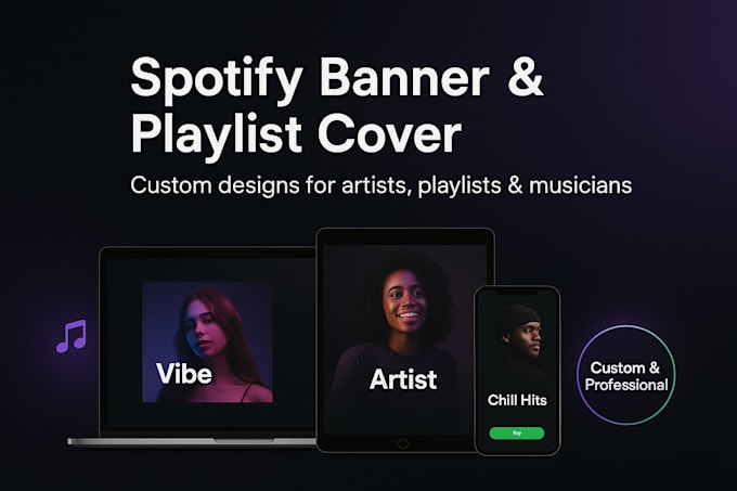 Design professional spotify banner and playlist cover for artists by ...