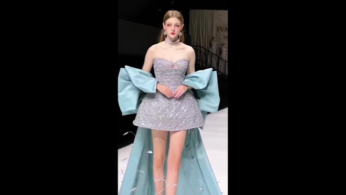 Create 4k hq ai fashion animation,runaway model, catwalk animation ...