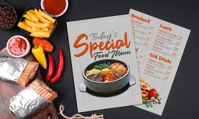 Design modern menu redesign digital menu drink menu by Ama_john | Fiverr