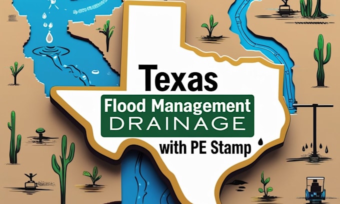 Do texas flood management drainage, pe stamp by Engr_roland | Fiverr