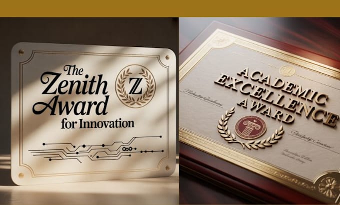 Design award certificate , diploma ,event ,transcript gift certificate, college by Ibrahim ...