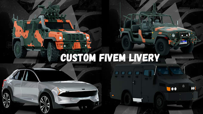 Create realistic custom fivem car mods, addons and vehicle packs by Rodrigomark | Fiverr
