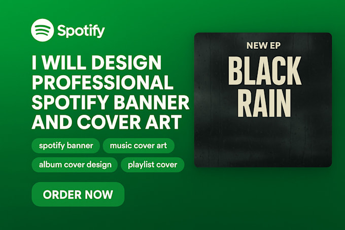 Design professional spotify banner and cover art by Clemiepro | Fiverr