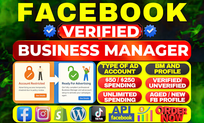 Set up facebook business manager and ad account with expert fb ads ...