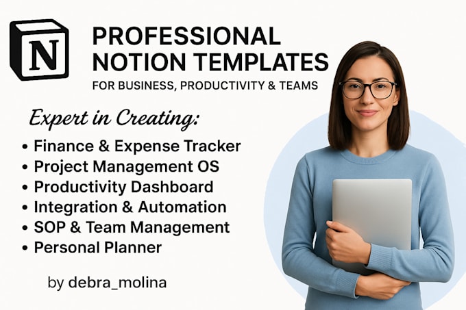 Design custom notion templates for productivity, workspace and task ...