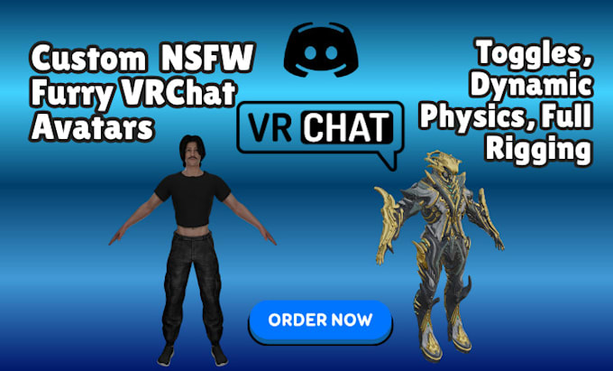 Create furry realistic nsfw vrchat avatar with physics and toggles by ...