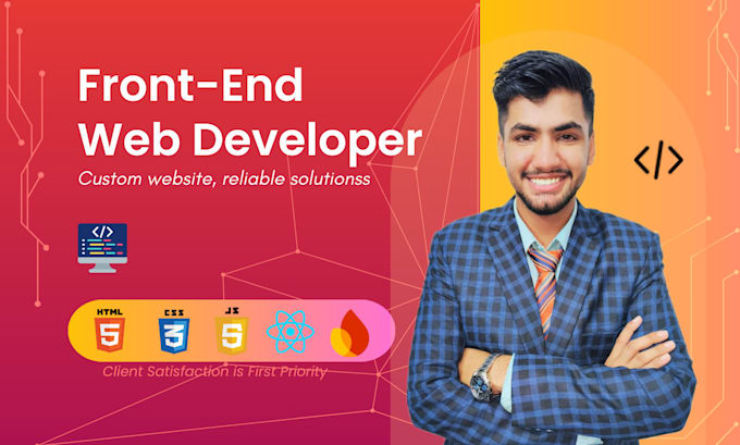 Be your front end developer with react, html, css, js and firebase by Creativeshakeeb | Fiverr