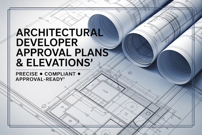 Draft architectural developer approval plan and elevations by Theodore ...