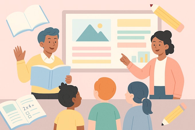 Create classroom presentation, worksheet, ppt, teachers, students and kids by Raphaelpeter6 | Fiverr