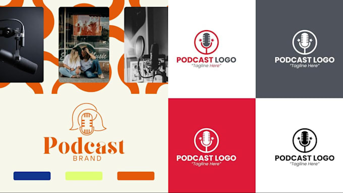 Design a professional podcast brand identity kit by Hannah_shawn | Fiverr