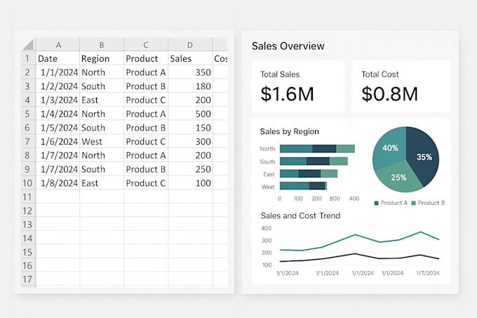Create professional power bi dashboards by Victoranyikamba | Fiverr