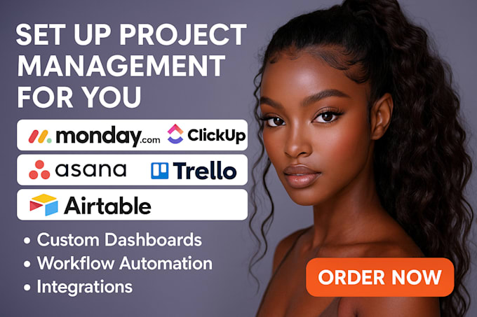 Set up monday, clickup, asana, trello, airtable project management for you by Pricillia_c | Fiverr