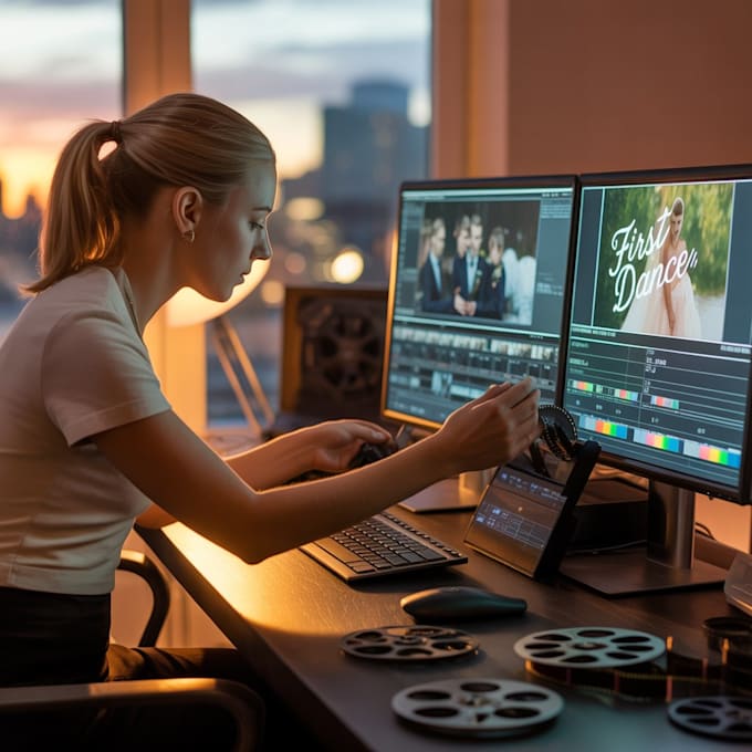 Do wedding video editing with cinematic storytelling by Jannabelle0 ...