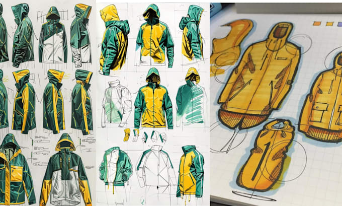 Create tech pack and flat sketches for fashion design by Ade2boye | Fiverr