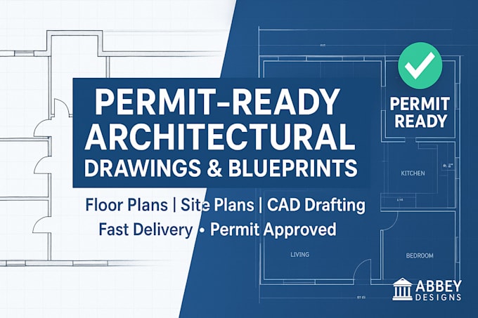 Create permit ready architectural drawings, floor plans and blueprints ...