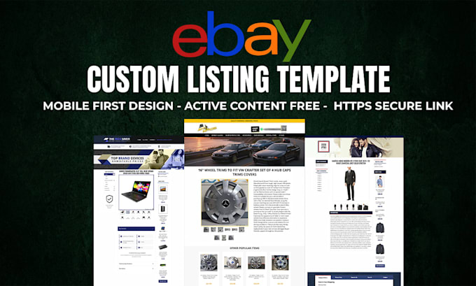 Create advance responsive ebay store design, ebay listing template ...