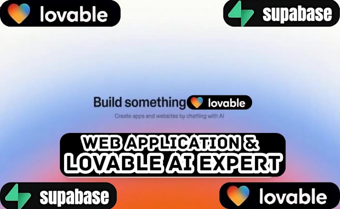 Build or fix your lovable ai web app supabase boltnew figma app vibe coding v0 by Areo_tech | Fiverr