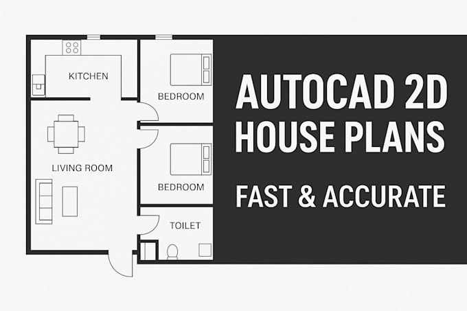 Design professional 2d autocad house floor plans by Rajucadstudio | Fiverr