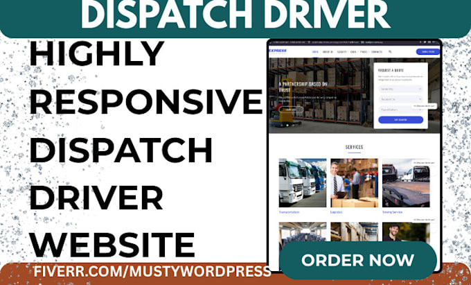 Design a professional dispatch driver and freight broker cargo ...