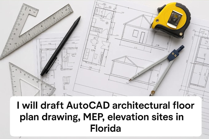 Draft autocad architectural floor plan drawing, mep, elevation sites in ...